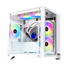 PC Power ICE CUBE 2024 White Micro-ATX Gaming Desktop Casing - Premier ...