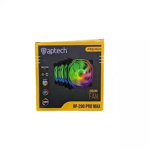 Aptech RF-200 PRO MAX RGB 5 in 1 Case Cooling Fan - Premier Computer